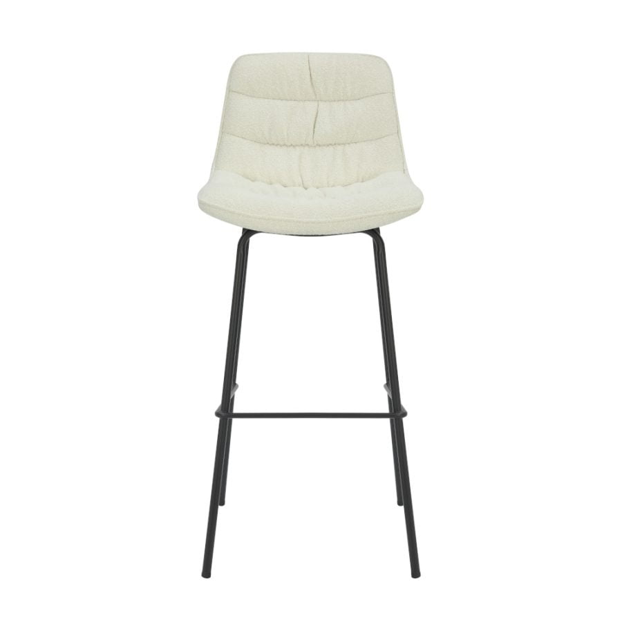 Cadiz barkruk creme teddy stoffering, 80cm | Barkrukoutlet.nl