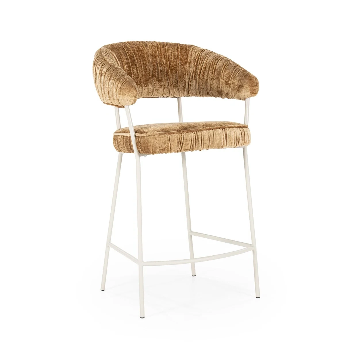 Lizzy barkruk mosterdgeel 67cm | Barkrukoutlet.nl